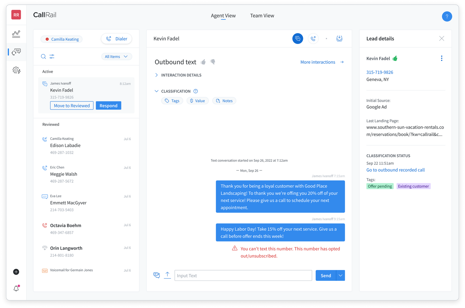 Opt-in/opt-out keywords for text messaging – CallRail Help Center